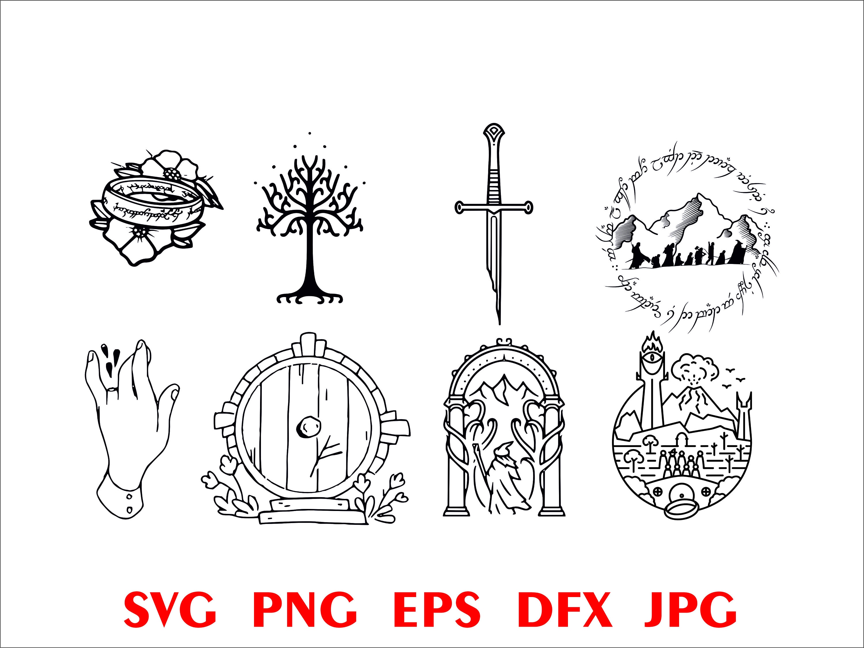 Wizard Bundle SVG PNG Eps Dxf Jpeg - Etsy