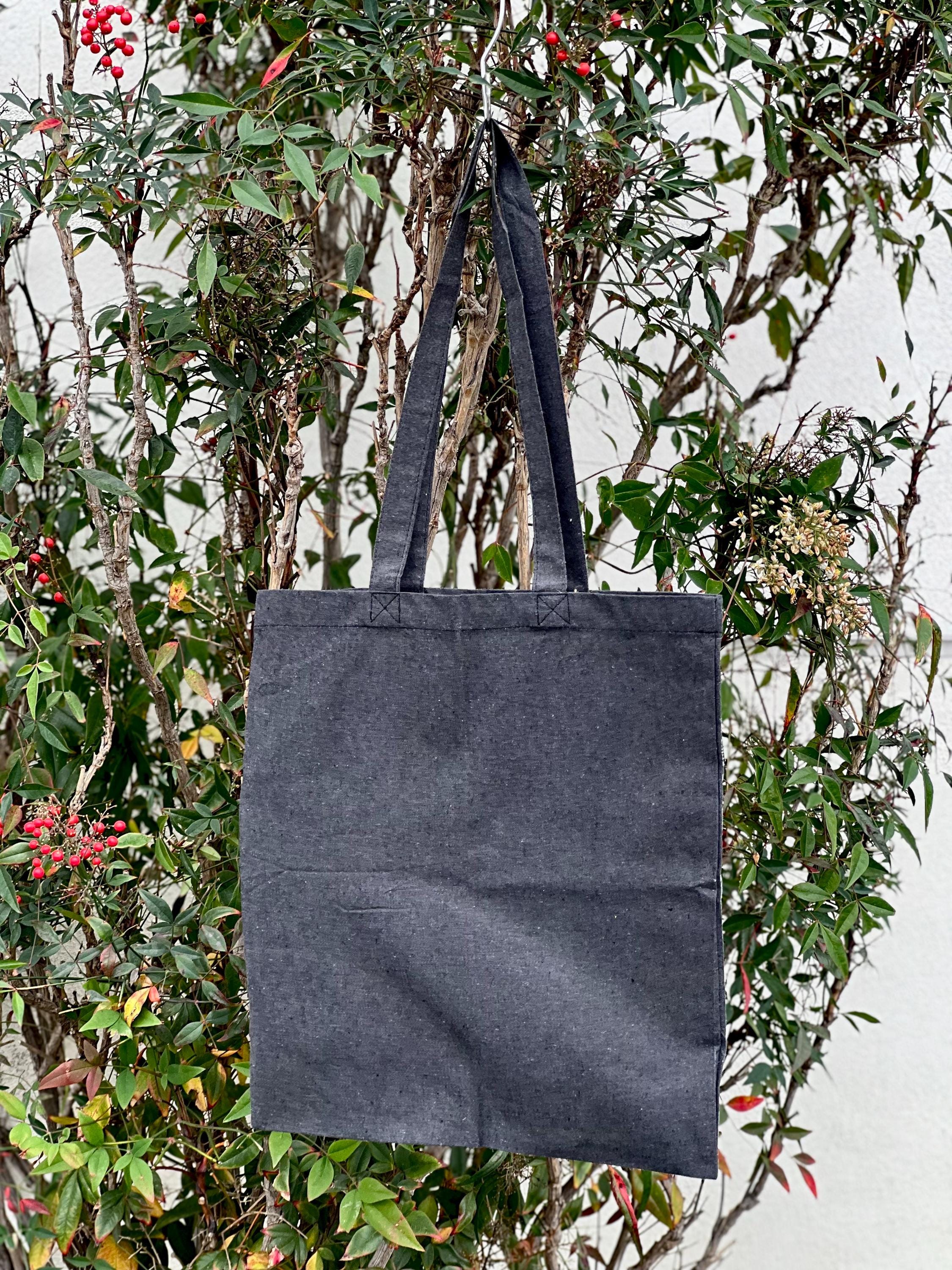 Hand Printed (block Print/linocut) Cotton Tote Bag With All Over Bats ...