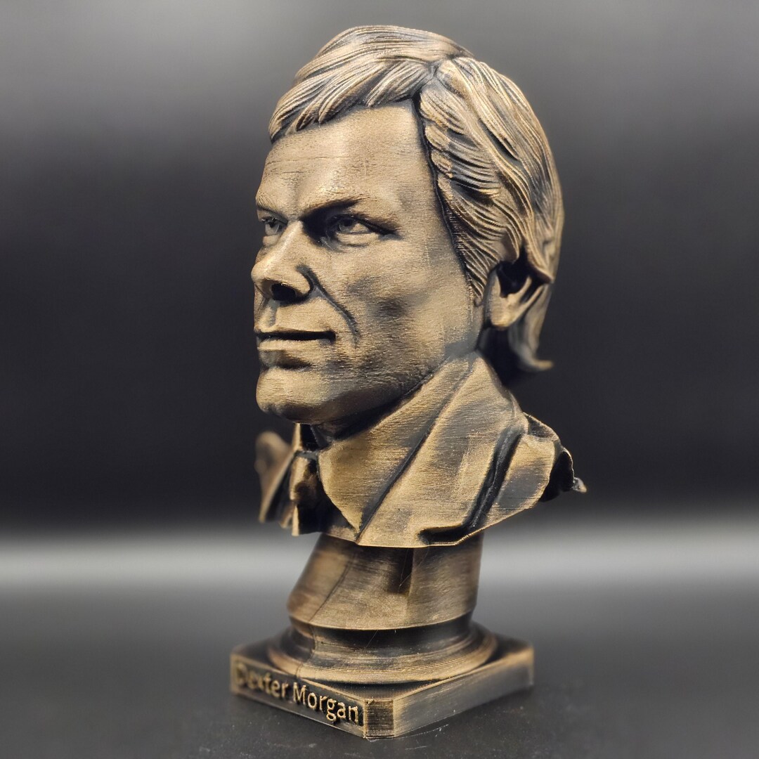 Dexter Morgan 3d Printed Bust - 6 Inches Tall - Hand Painted - Etsy