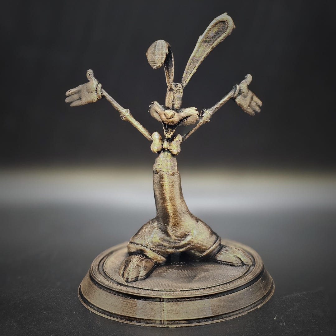 Roger Rabbit 3d Printed Statue - Hand Painted - 5.5 Inch - Etsy
