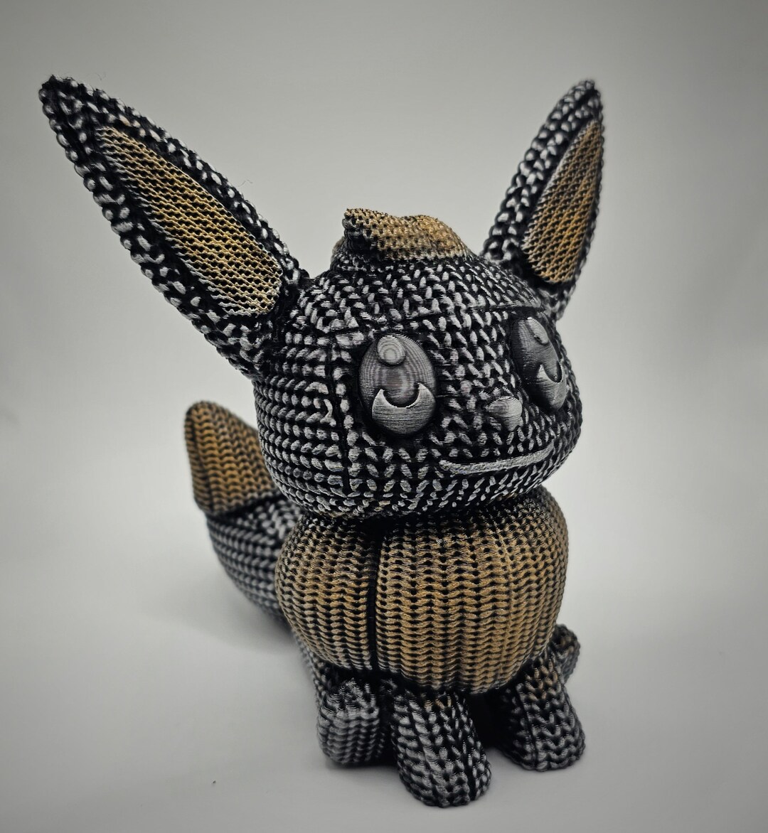 Knitted Eevee 3d Printed Statue - Etsy