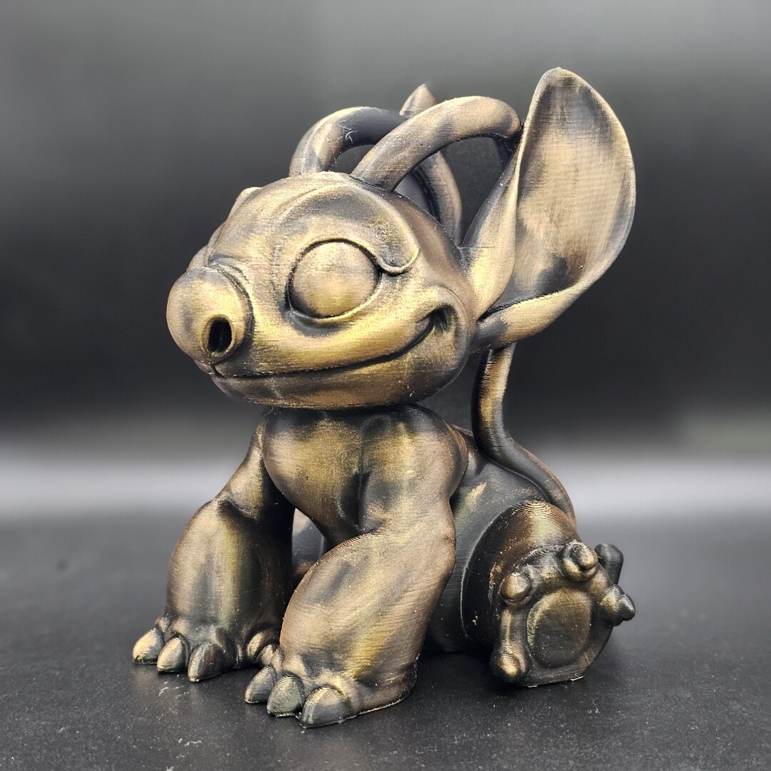 Angel From Stich 3d Printed Statue - Hand Painted - 6 Inches Tall - Etsy