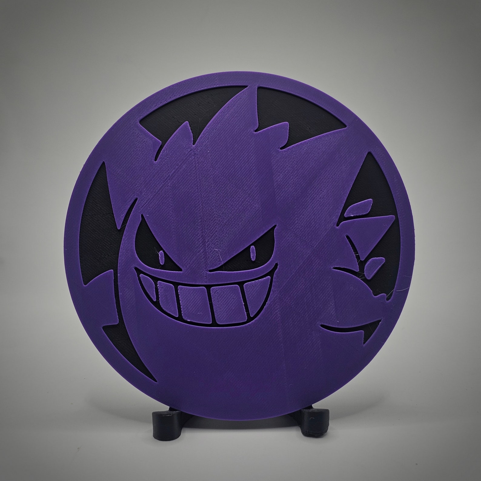 Gengar 3d Printed Jumbo Coin With Stand - Etsy
