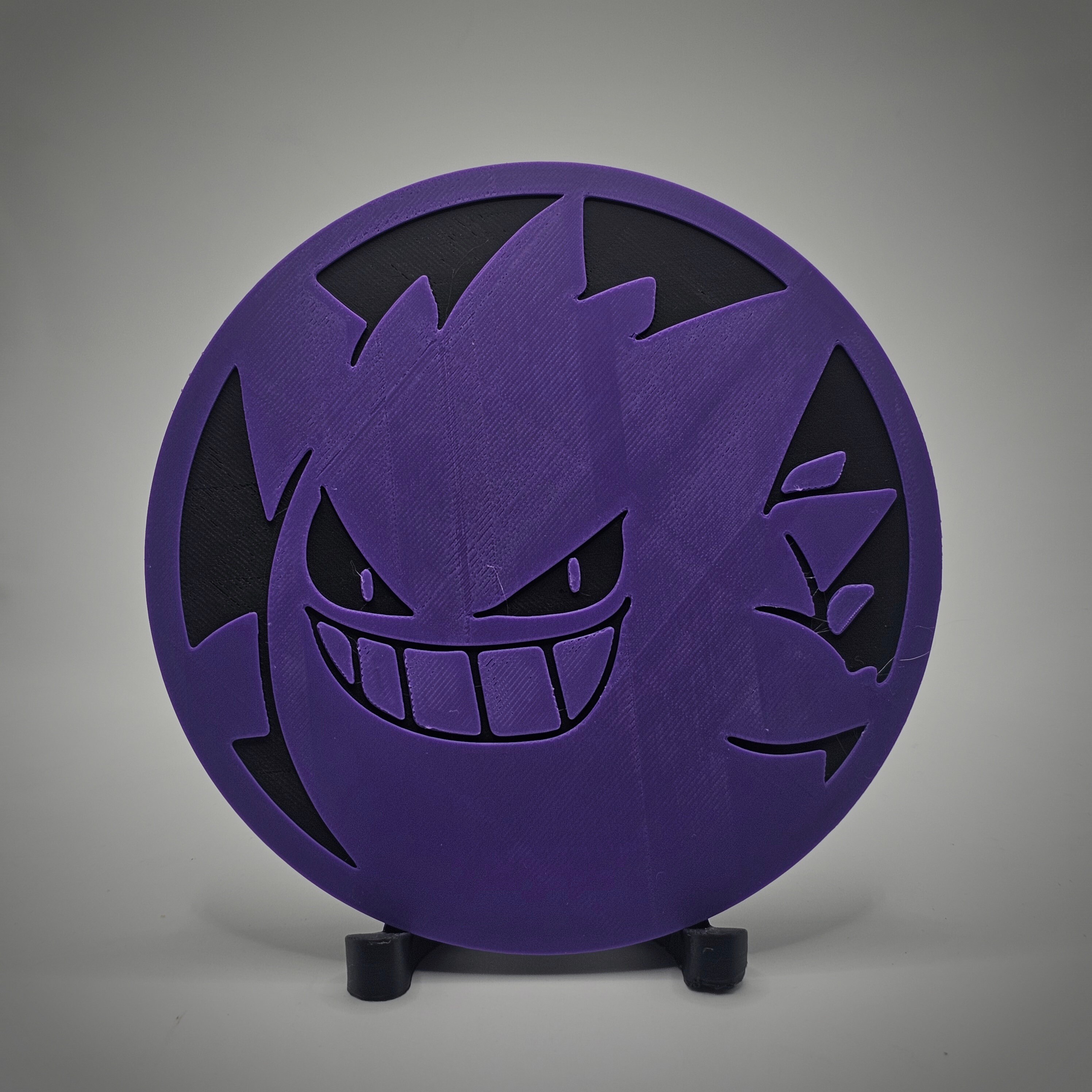 Gengar 3d Printed Jumbo Coin With Stand - Etsy