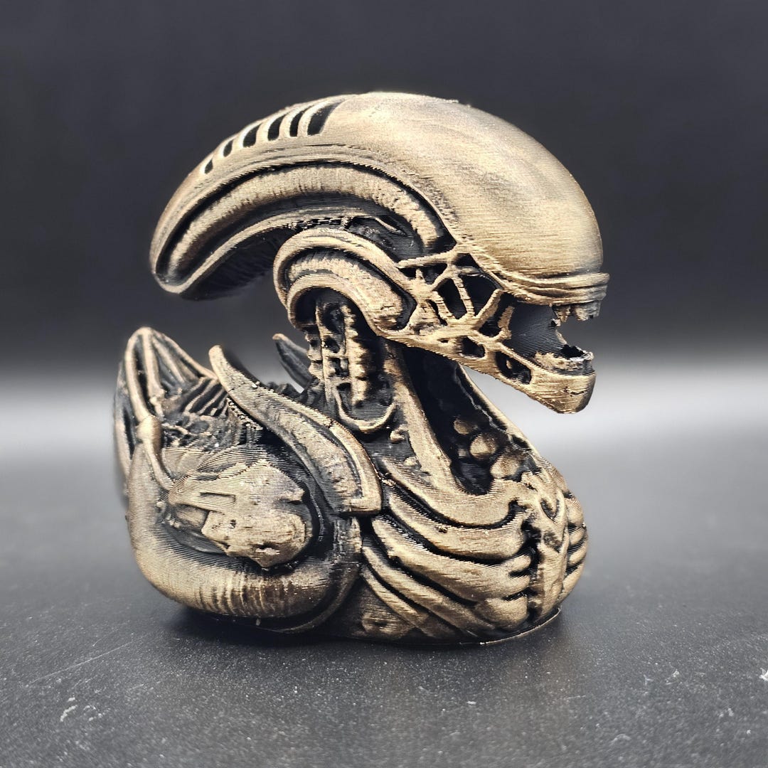 Xenomorph Duck Xenoduck 3d Printed Statue - Hand Painted - 4 Inches ...