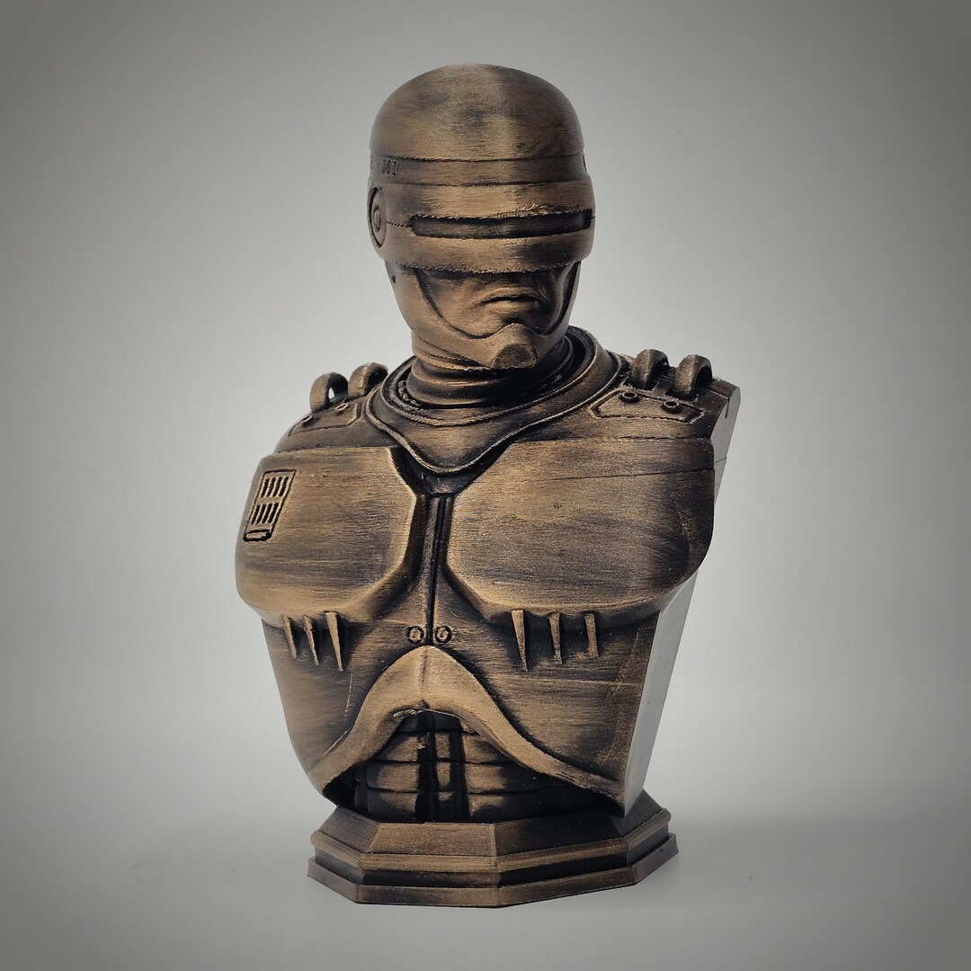Robocop 3d Printed Statue Bust - Hand Painted - 7 Inch! - Etsy