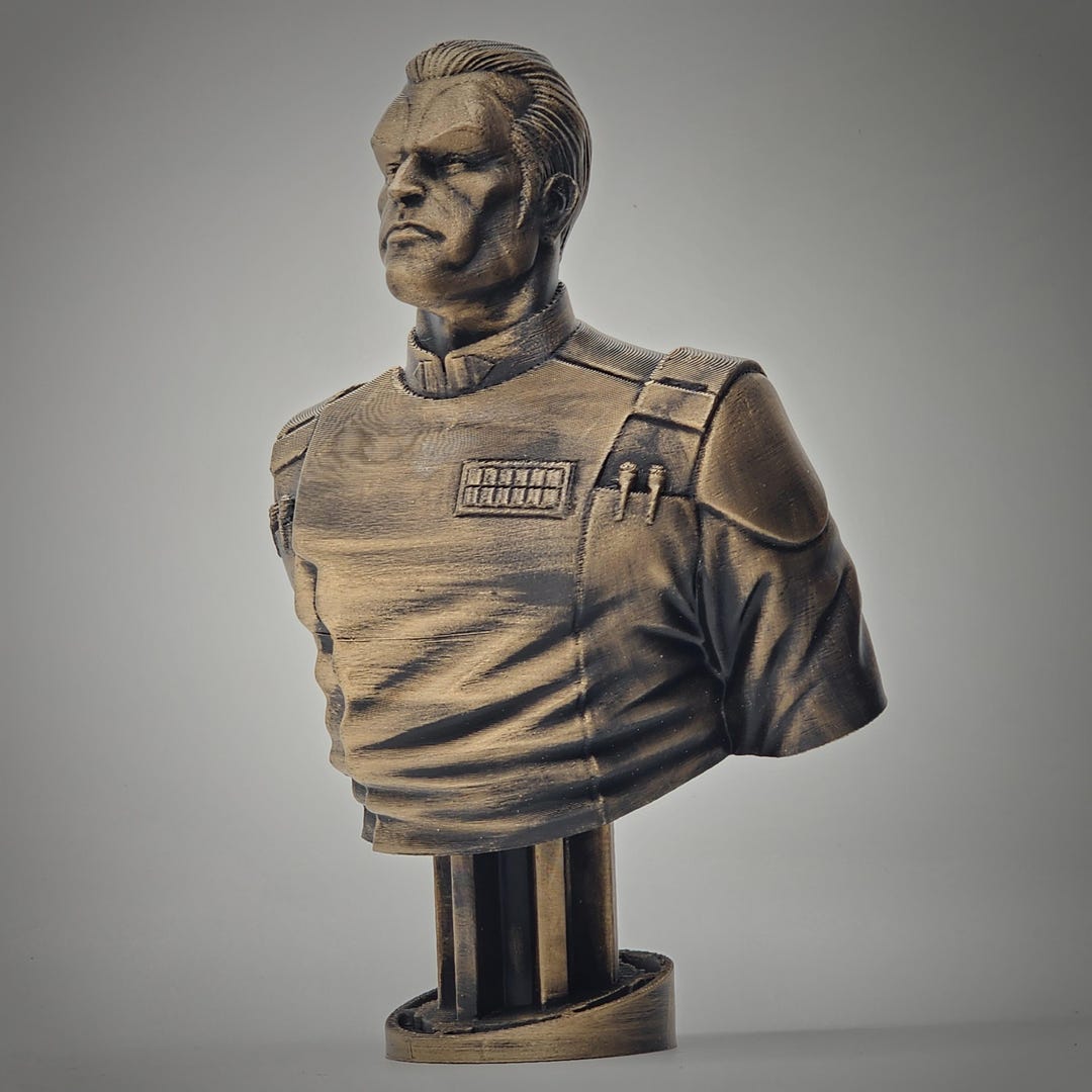 Admiral Thrawn 3d Printed Statue Bust - 7 Inch - Etsy