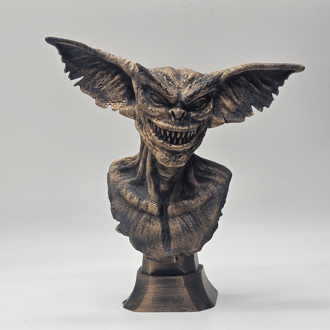 Gremlin 3d Printed Statue Bust - Etsy