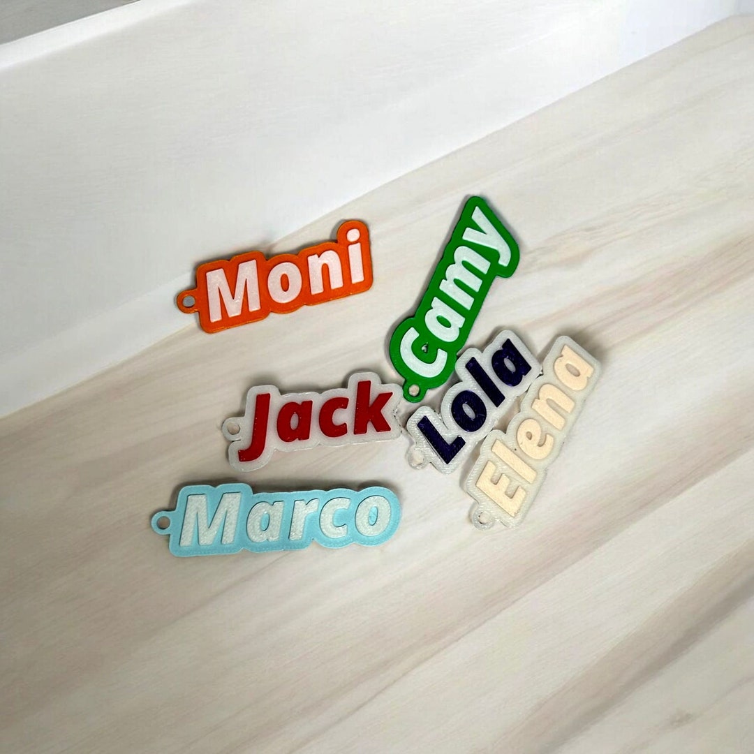 BULK ORDER Custom 3D Printed Name Keychains Custom 3D Printed Name ...