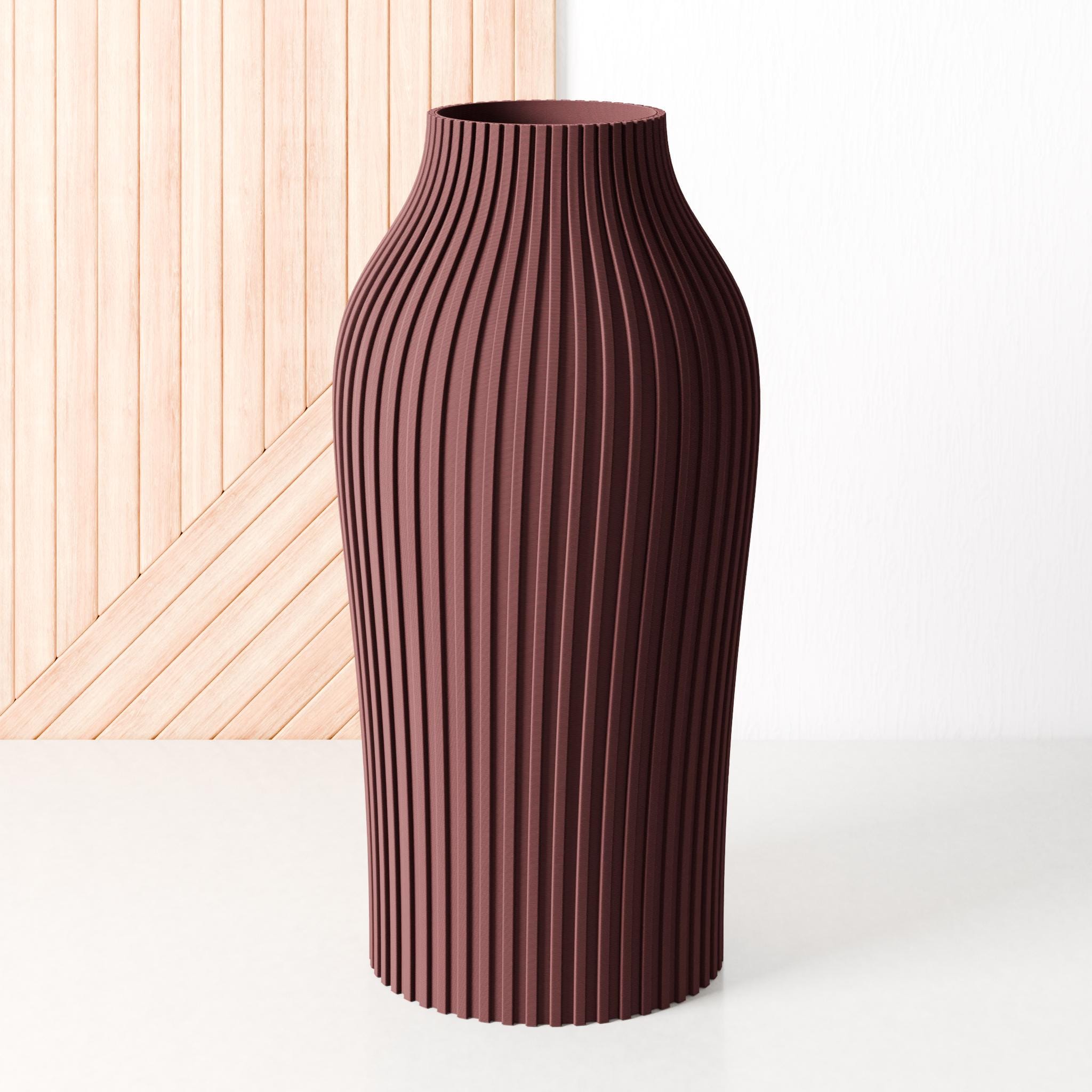 Modern Ribbed Vase | Eco-friendly | 3d-printed Recycled Plastic Vase ...