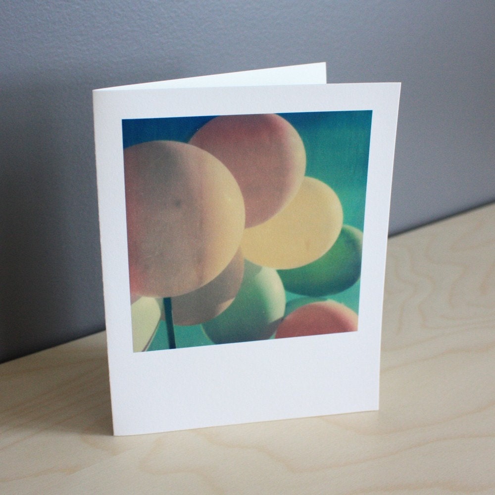 Balloons "instant Film" Card - Etsy