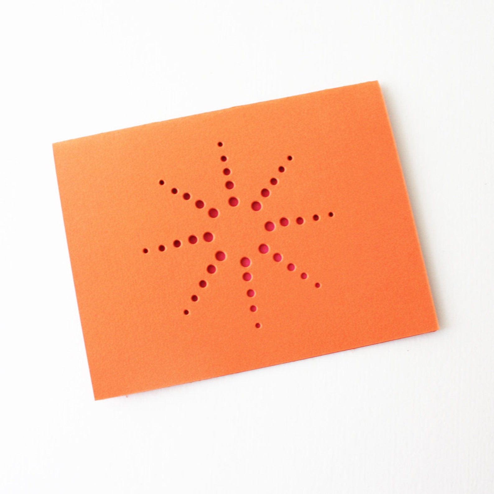 Orange Burst Cards ... Set of 3 Blank Cards - Etsy