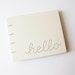 Hello Blank Journal ... off White - Etsy