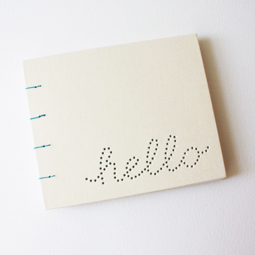 Hello Blank Journal ... off White - Etsy