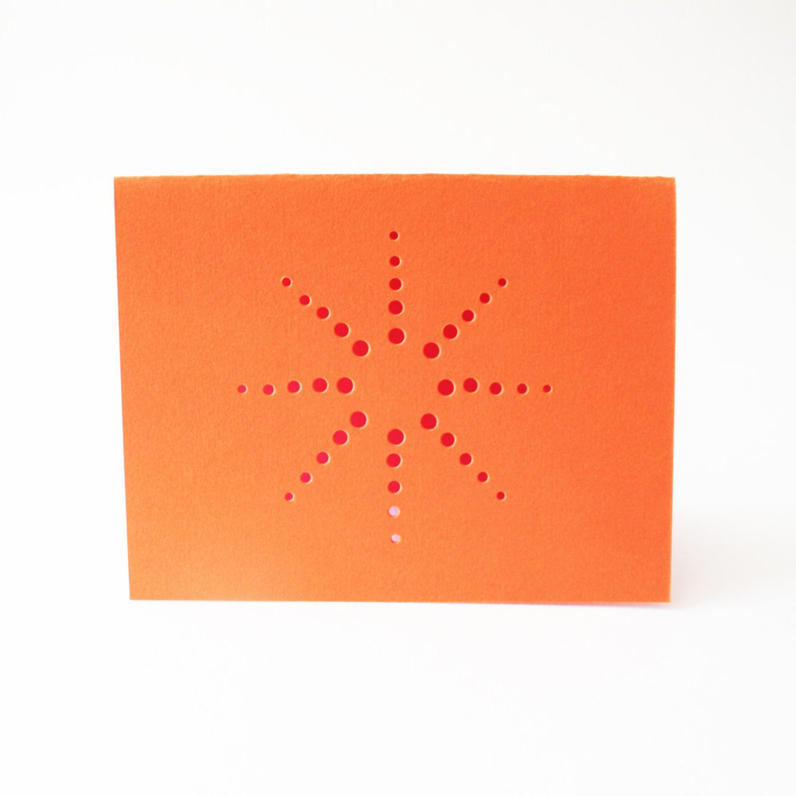 Orange Burst Cards ... Set of 3 Blank Cards - Etsy