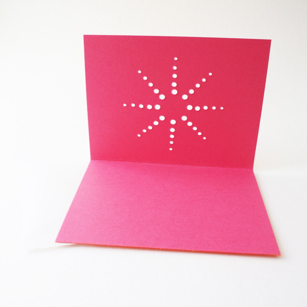Orange Burst Cards ... Set of 3 Blank Cards - Etsy