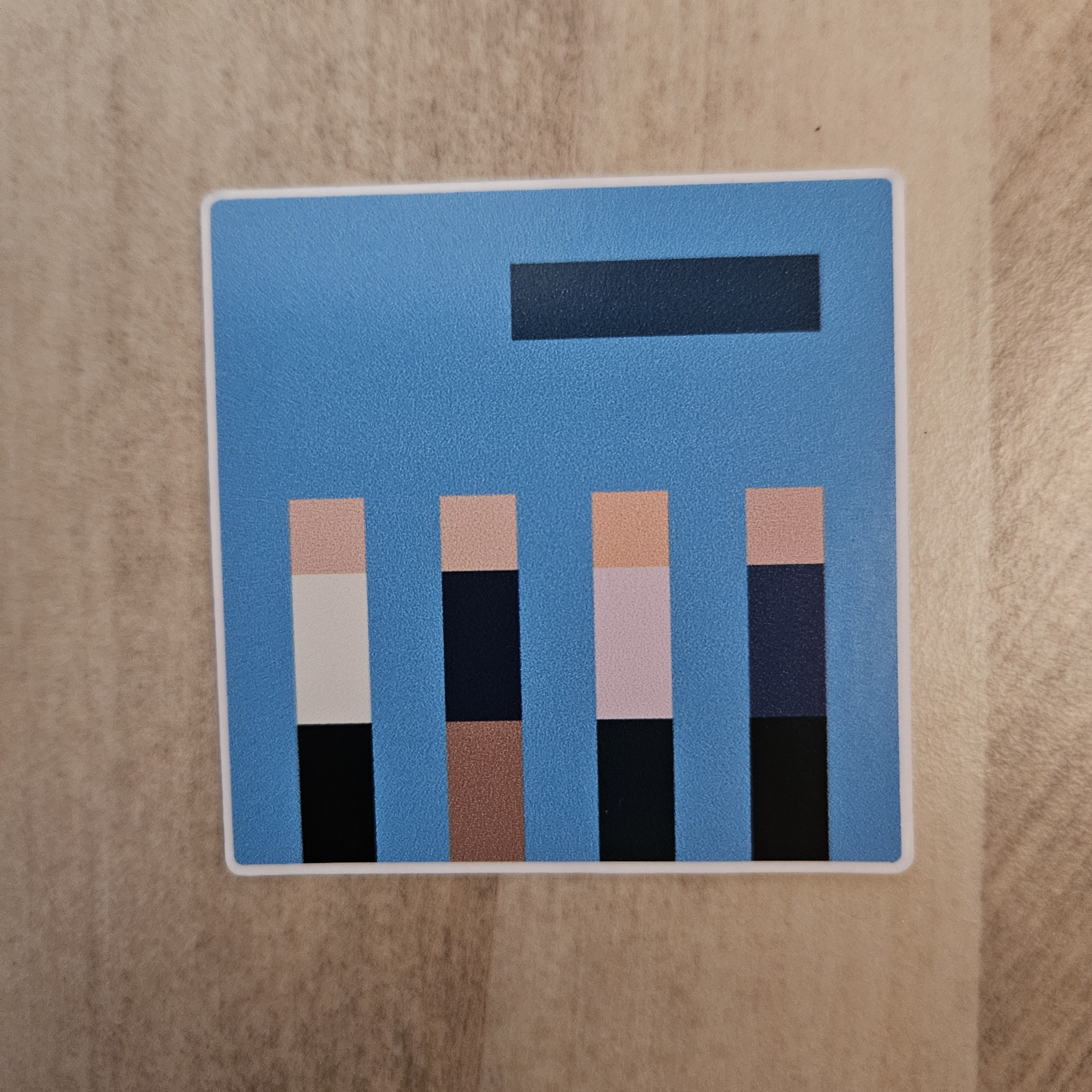 Weezer Blue Album Pixel Art Sticker - Etsy