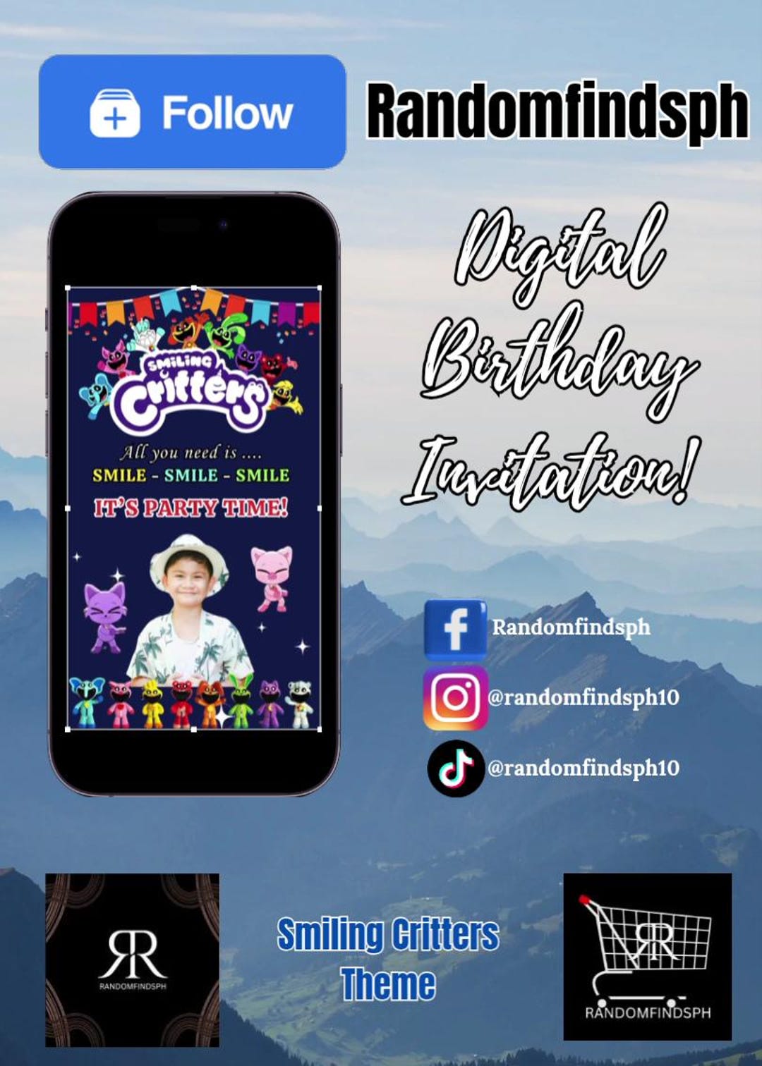 Smiling Critters Digital Video Invitation - Etsy