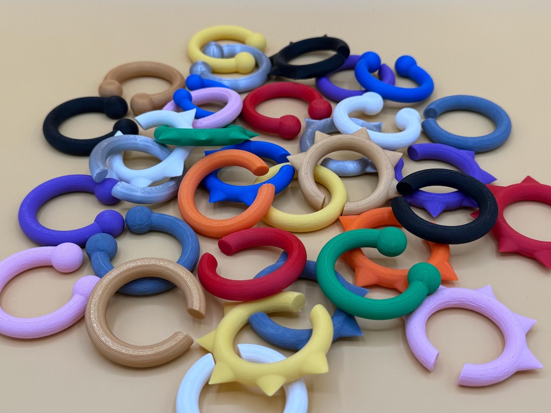 Fursuit Piercing - Septum - Earring - PRINT TO ORDER - Etsy