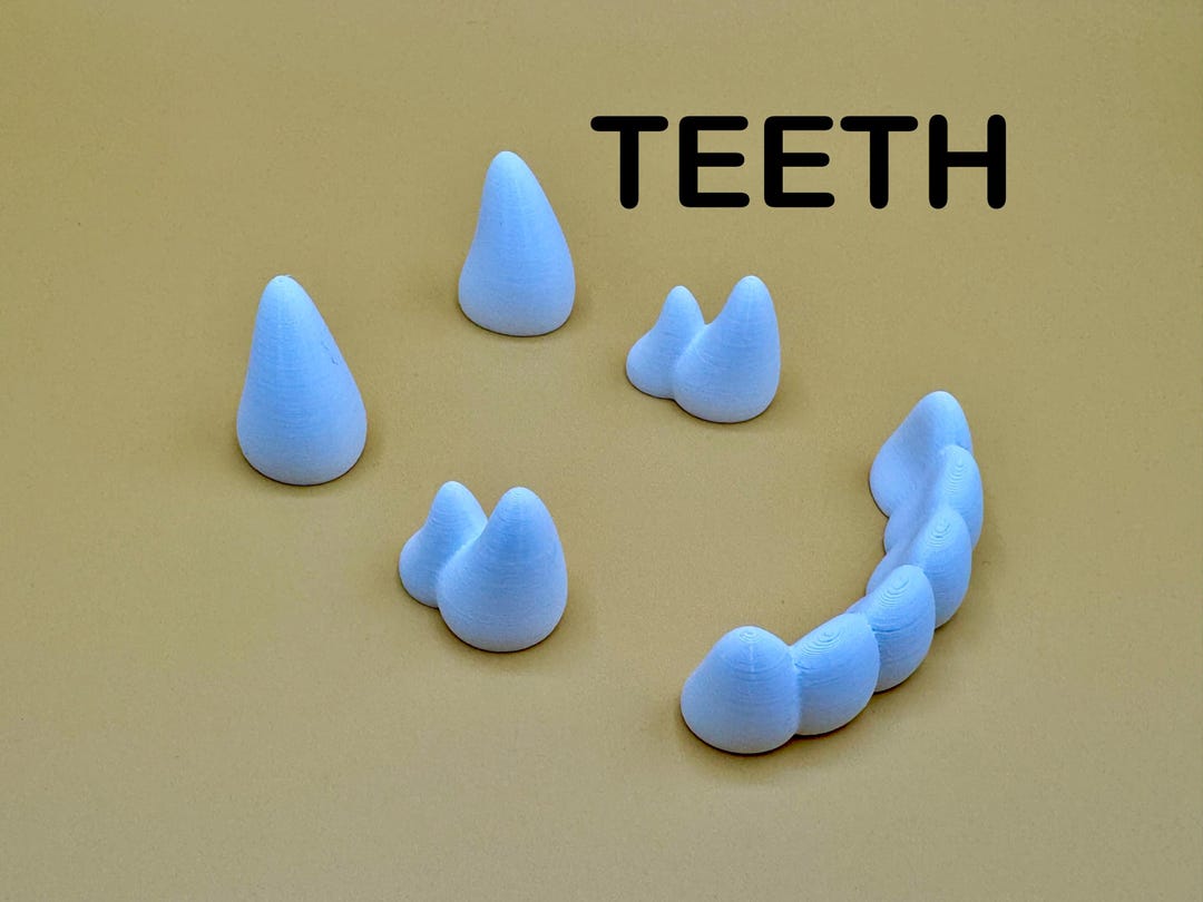 Fursuit/costume Teeth - Two Sizes Available - 3D Printed - Etsy