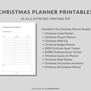Ultimate Christmas Planner Printables Bundle Holiday Organization Made ...