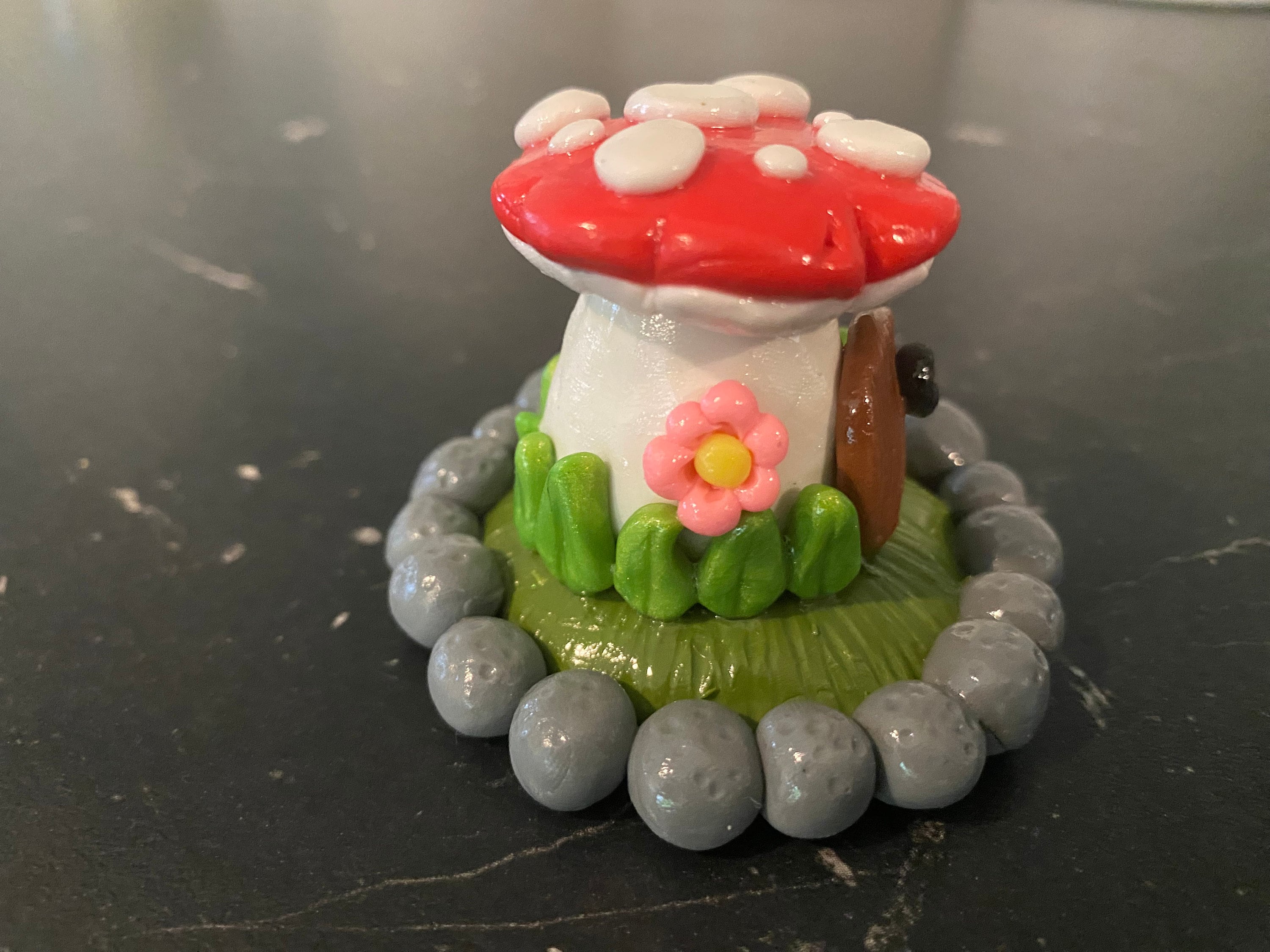 Polymer Clay Mushroom House Handmade Perfect Gift Idea for Nature ...