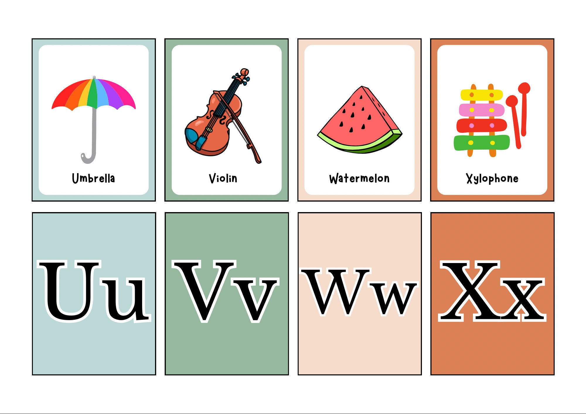 Phonics Flashcards, Printable Download, Teaching Alphabet, Fun for Kids ...