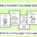 Coloring Book, Printable Download, Phonics Book, Alphabet Color Pages ...