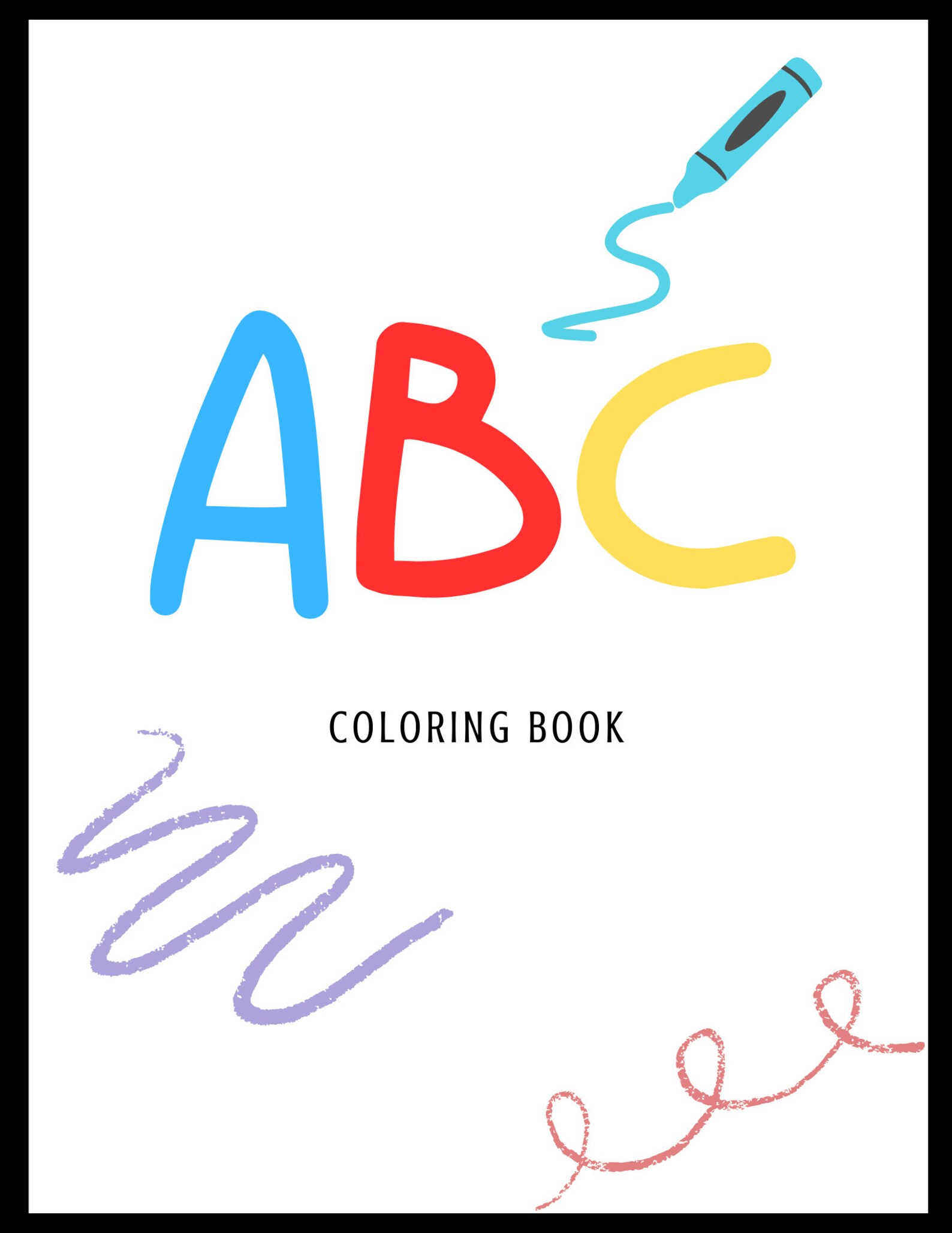 Coloring Book, Printable Download, Phonics Book, Alphabet Color Pages ...
