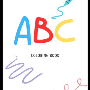 Coloring Book, Printable Download, Phonics Book, Alphabet Color Pages ...