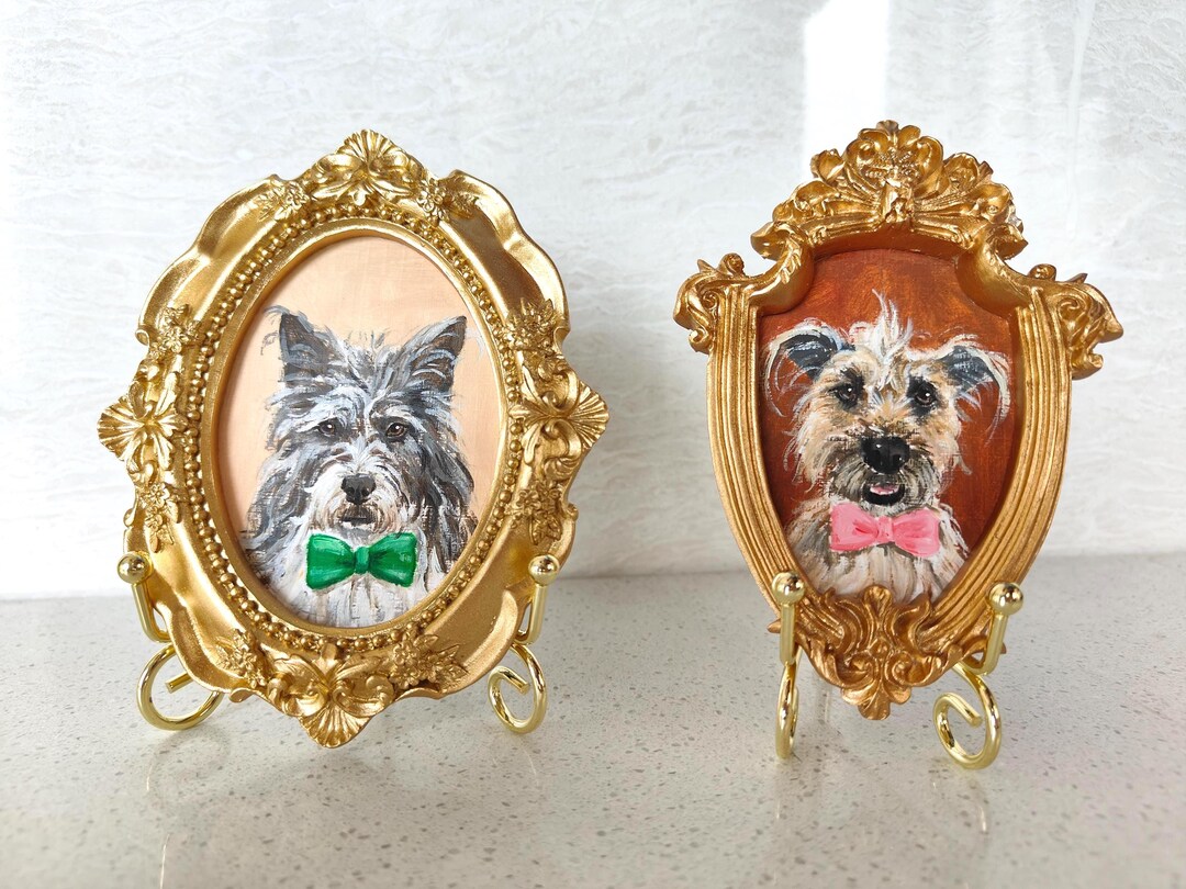 100% Handmade Acrylic Pet Portrait,dog Portrait,cat Portrait,custom Pet ...