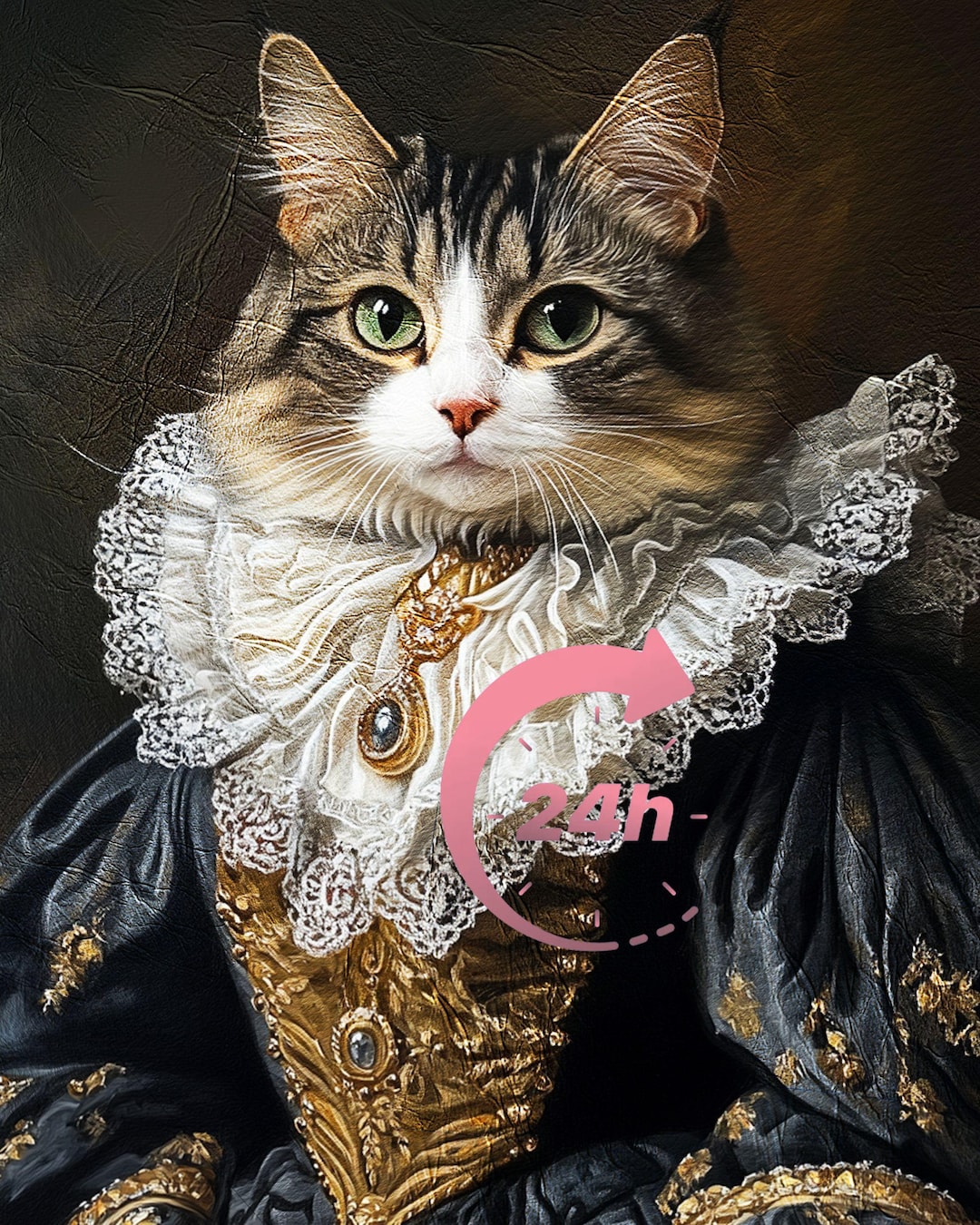 Custom Royal Cat Portrait, Renaissance Cat Painting, Pet Lovers Gift ...