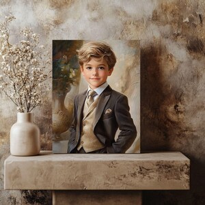 Custom Royal Boy Portrait, Custom Kids Portrait, Oil Painting ...