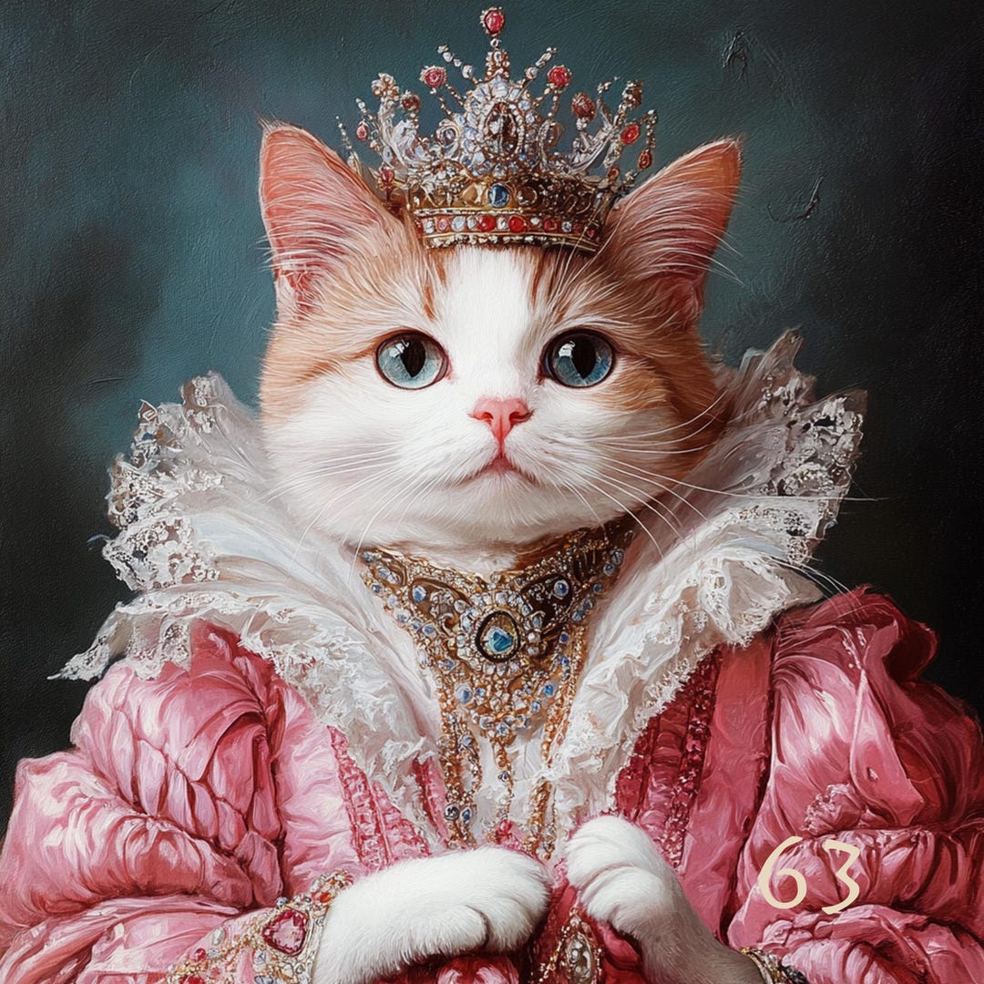 Custom Royal Cat Portrait, Renaissance Pet Portrait, Pet Lovers Gift ...