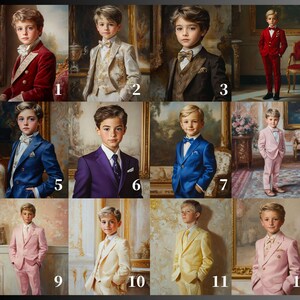 Custom Royal Boy Portrait, Custom Kids Portrait, Oil Painting ...
