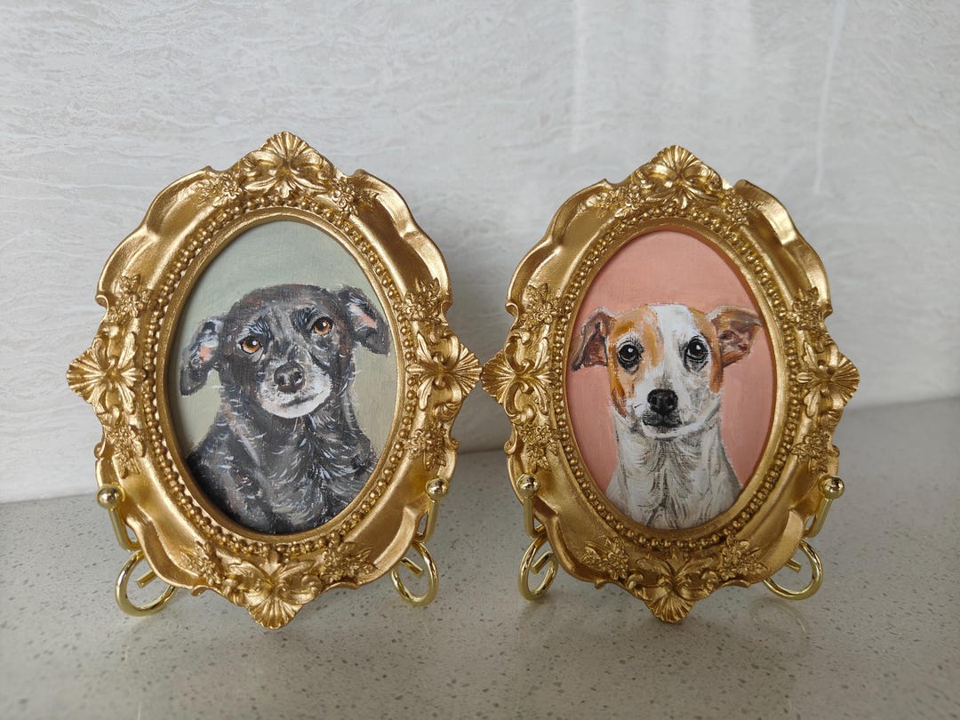 100% Handmade Acrylic Pet Portrait,dog Portrait,cat Portrait,custom Pet ...
