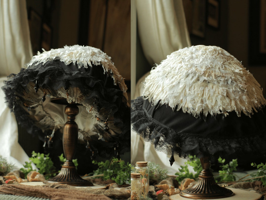 Shaggy Mane Mushroom Hat, Inky Cap, Comfortable Wear, Forest Fairy ...