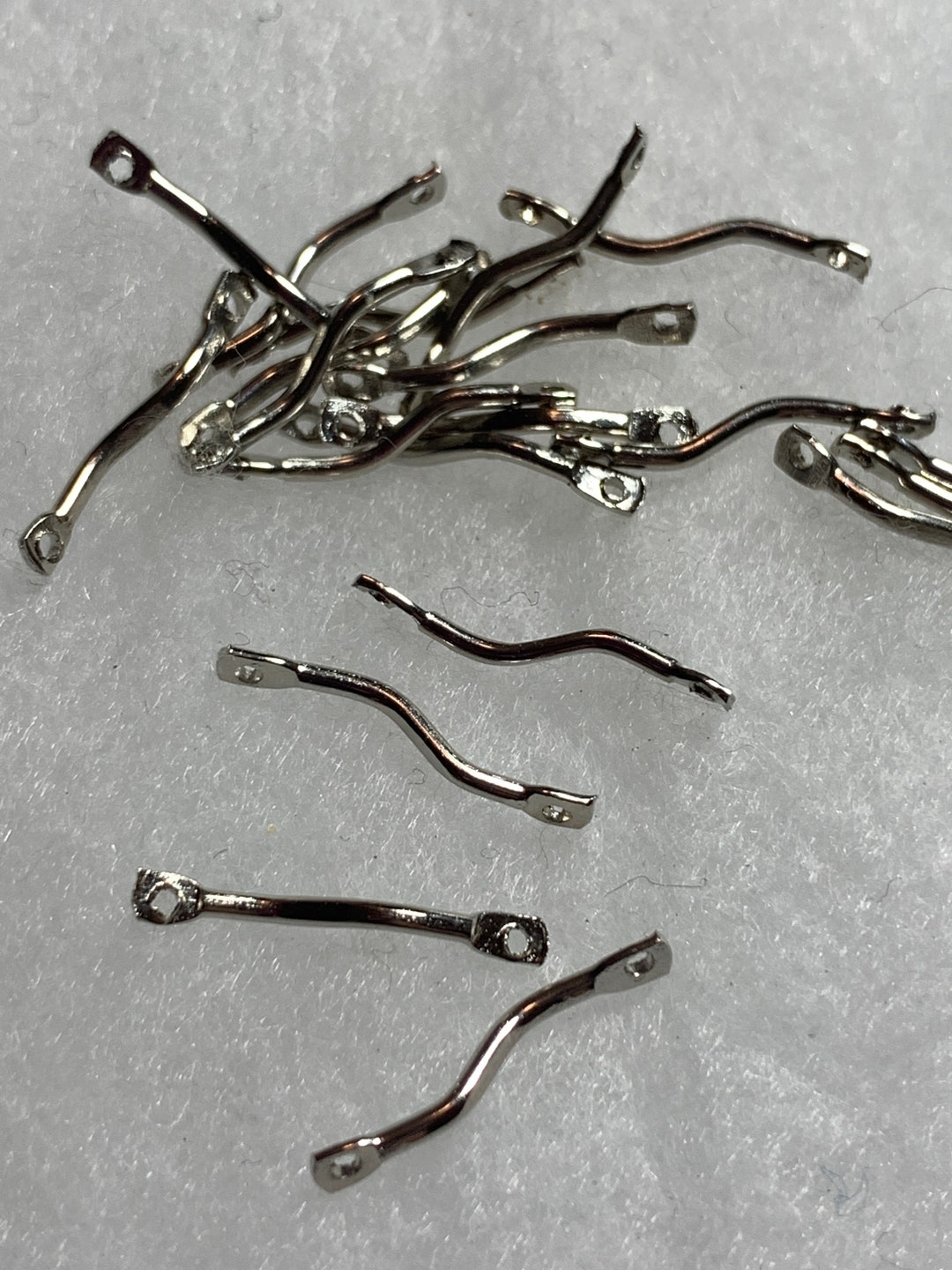 Fancy Wavy Shaped Link Connector 20 Silver Plated 16mm - Etsy