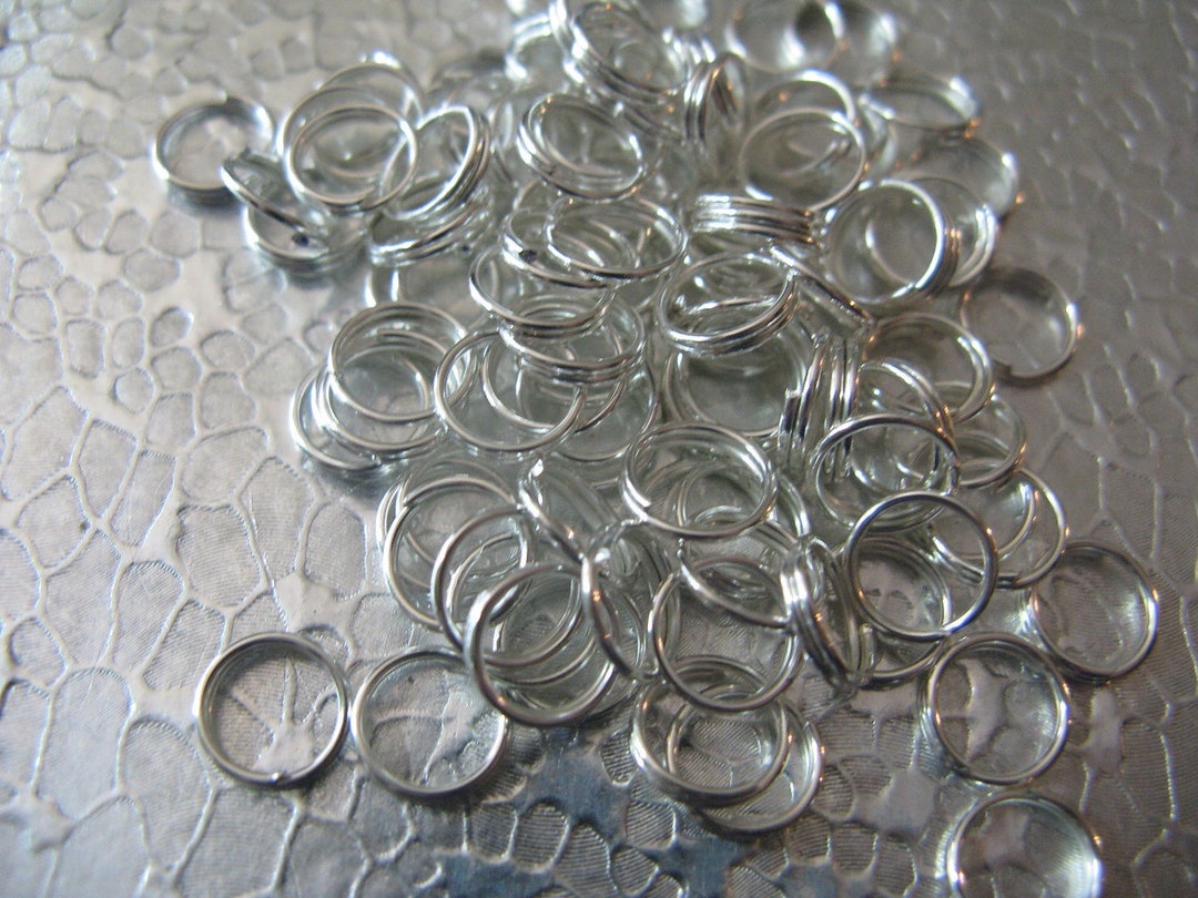 Split Rings 6mm Silver Plated 200 Double Loop Link Connector - Etsy