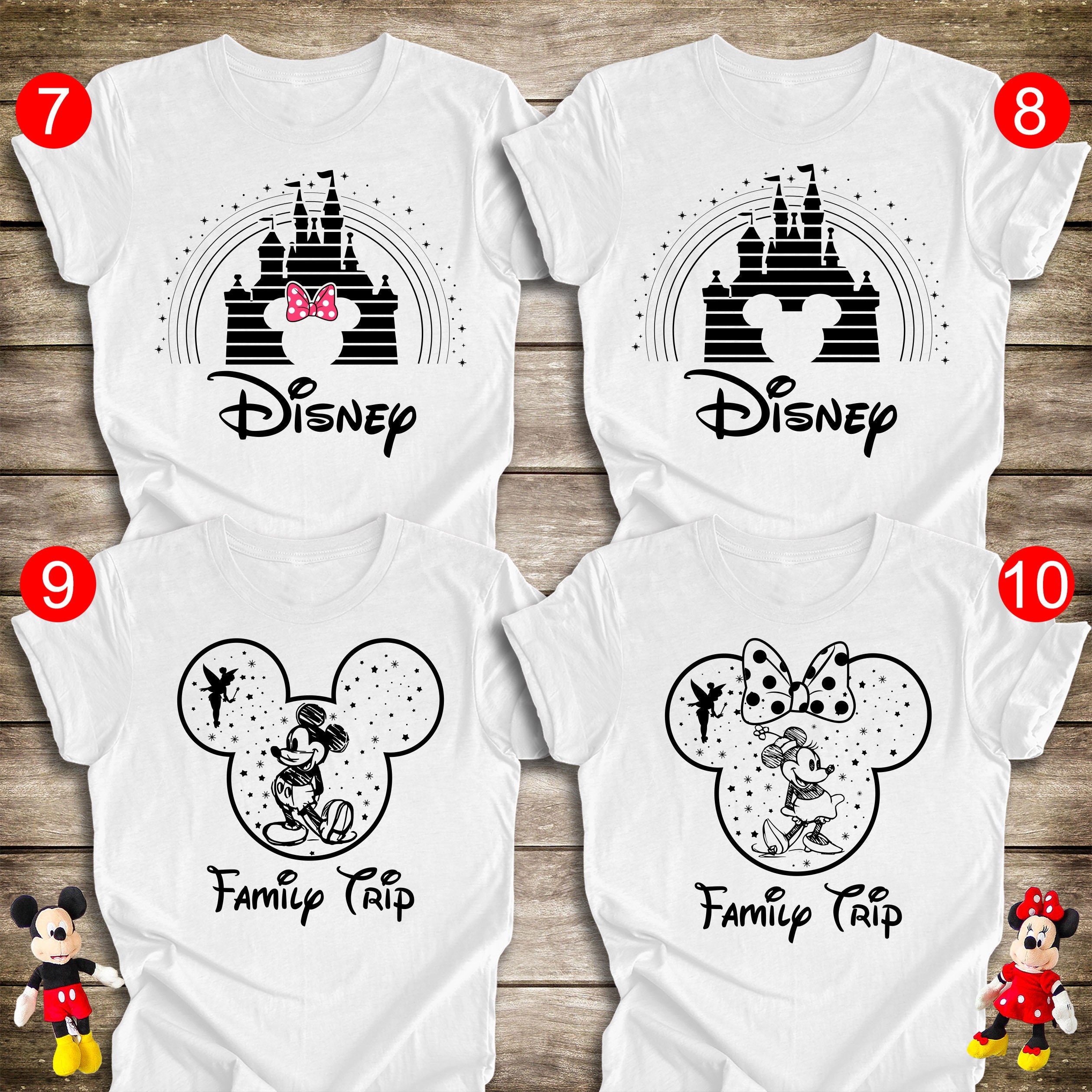 Customizable Disney Family Trip Shirt, Mickey Minnie Ears Shirt, Walt ...