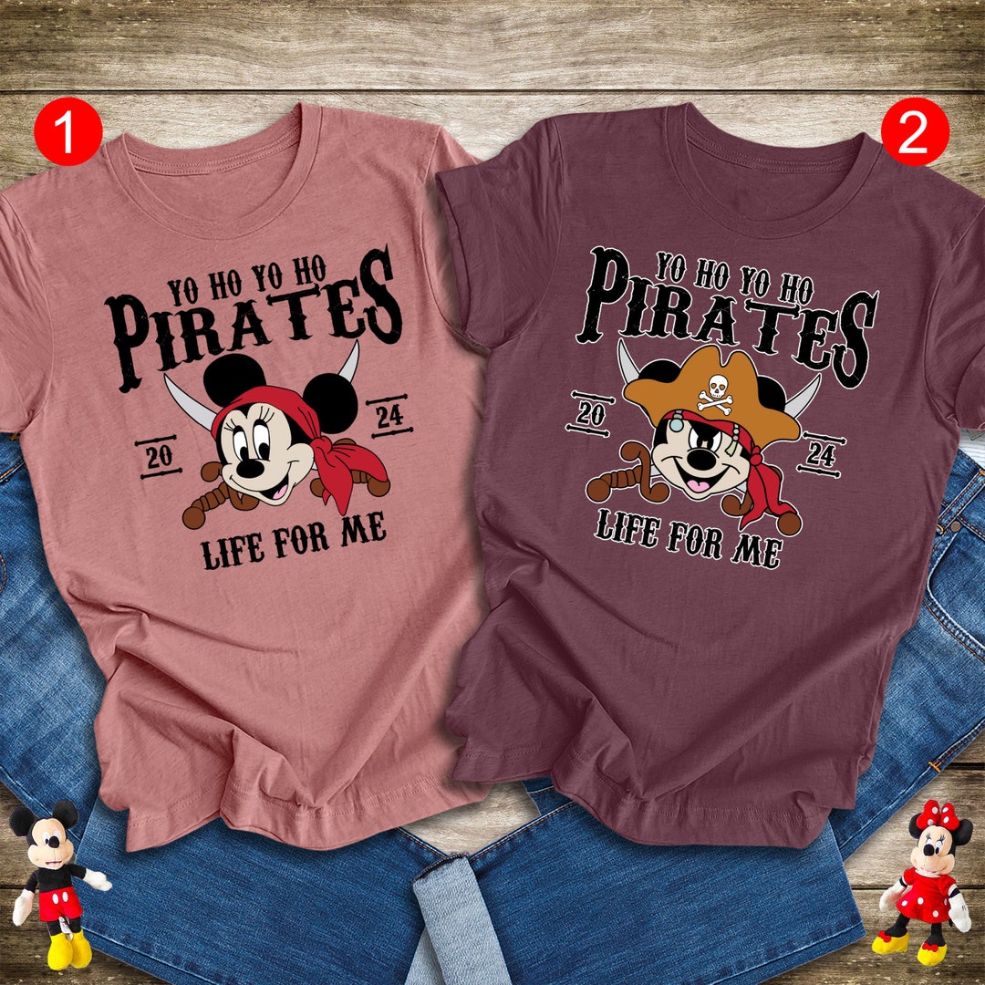 Yo Ho Yo Ho Pirates Life for Me Shirt, Captain Hooks Crew, Disney ...