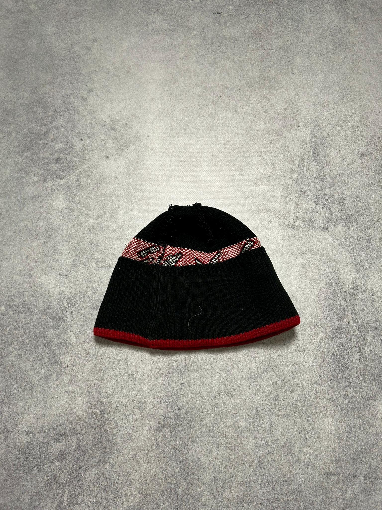 Vintage 2000s Flame Fire Inferno Beanie Hats Y2K Style Avant-garde ...