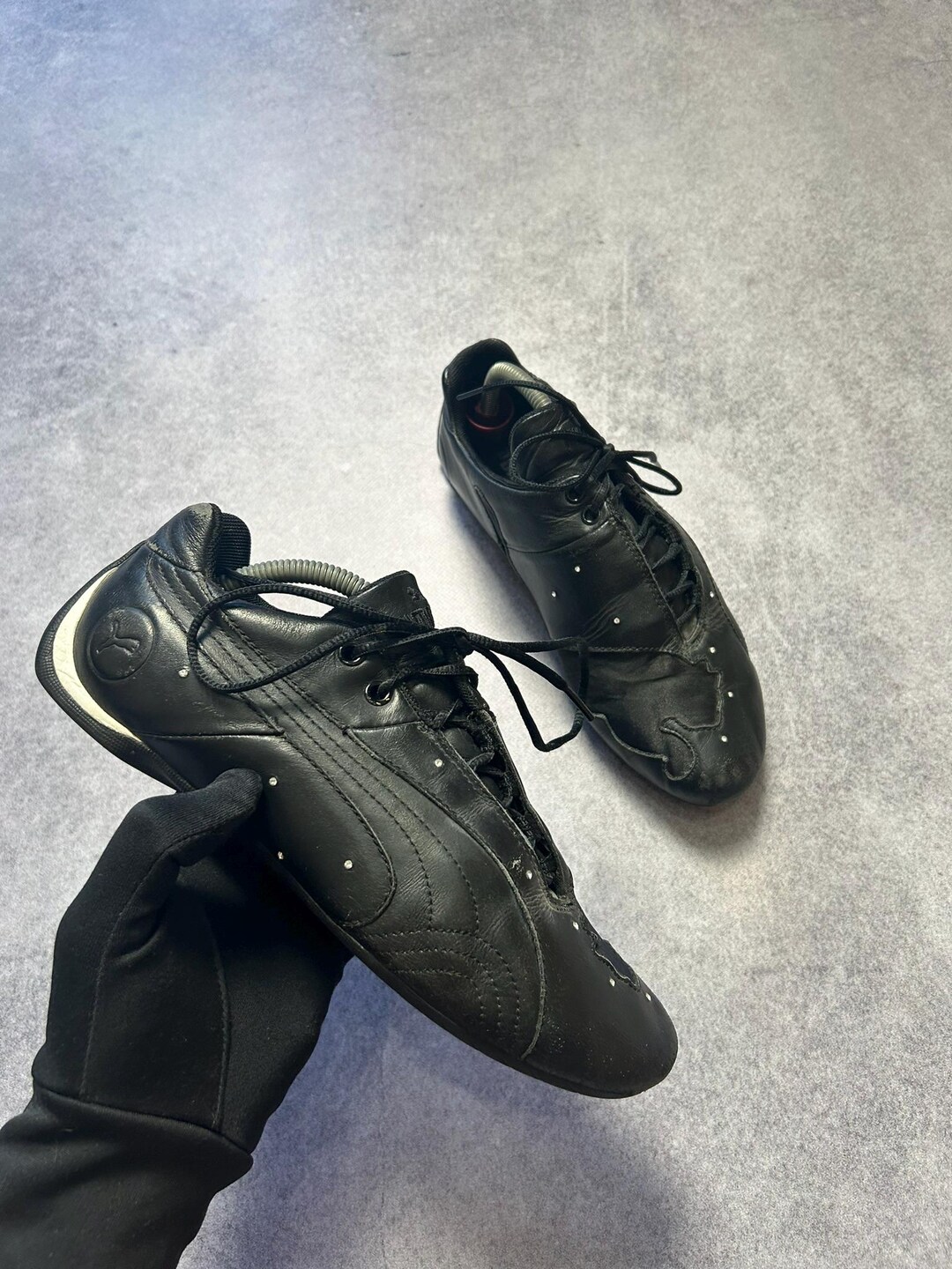 Womens Vintage Puma Speed Cat Style Leather Racing Sneakers Shoes Hype ...