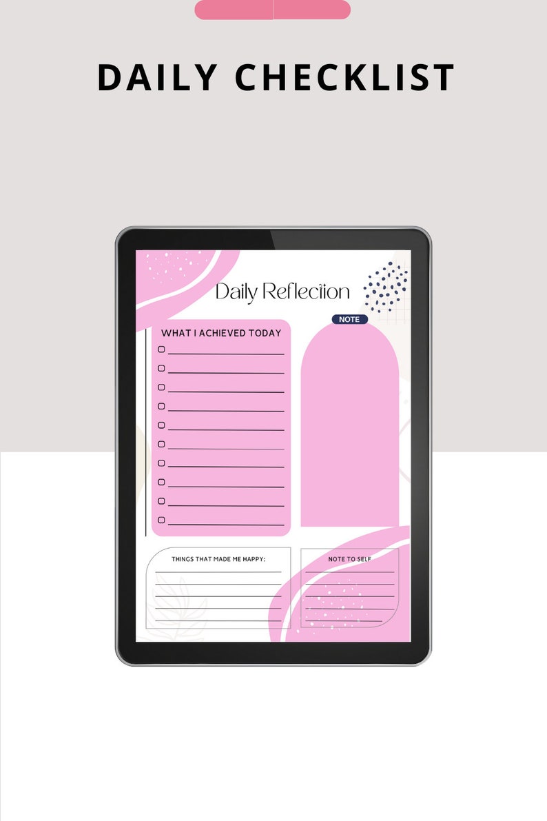 Editable Daily Checklist Planner Printable To-do List Organizer - Etsy