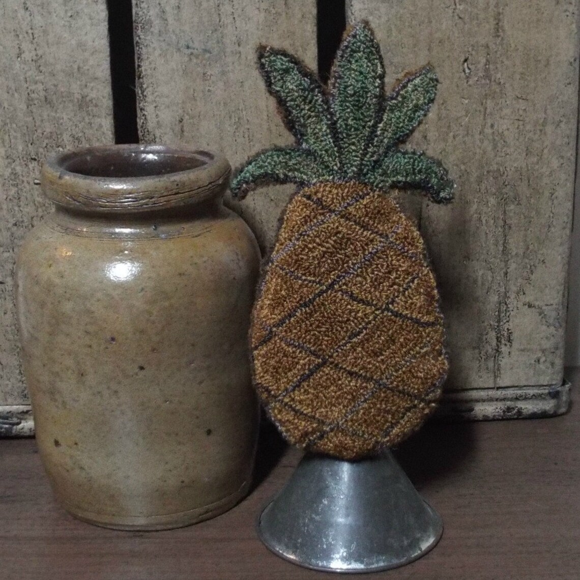 E Pattern Punch Needle Standing Pineapple PDF | Etsy