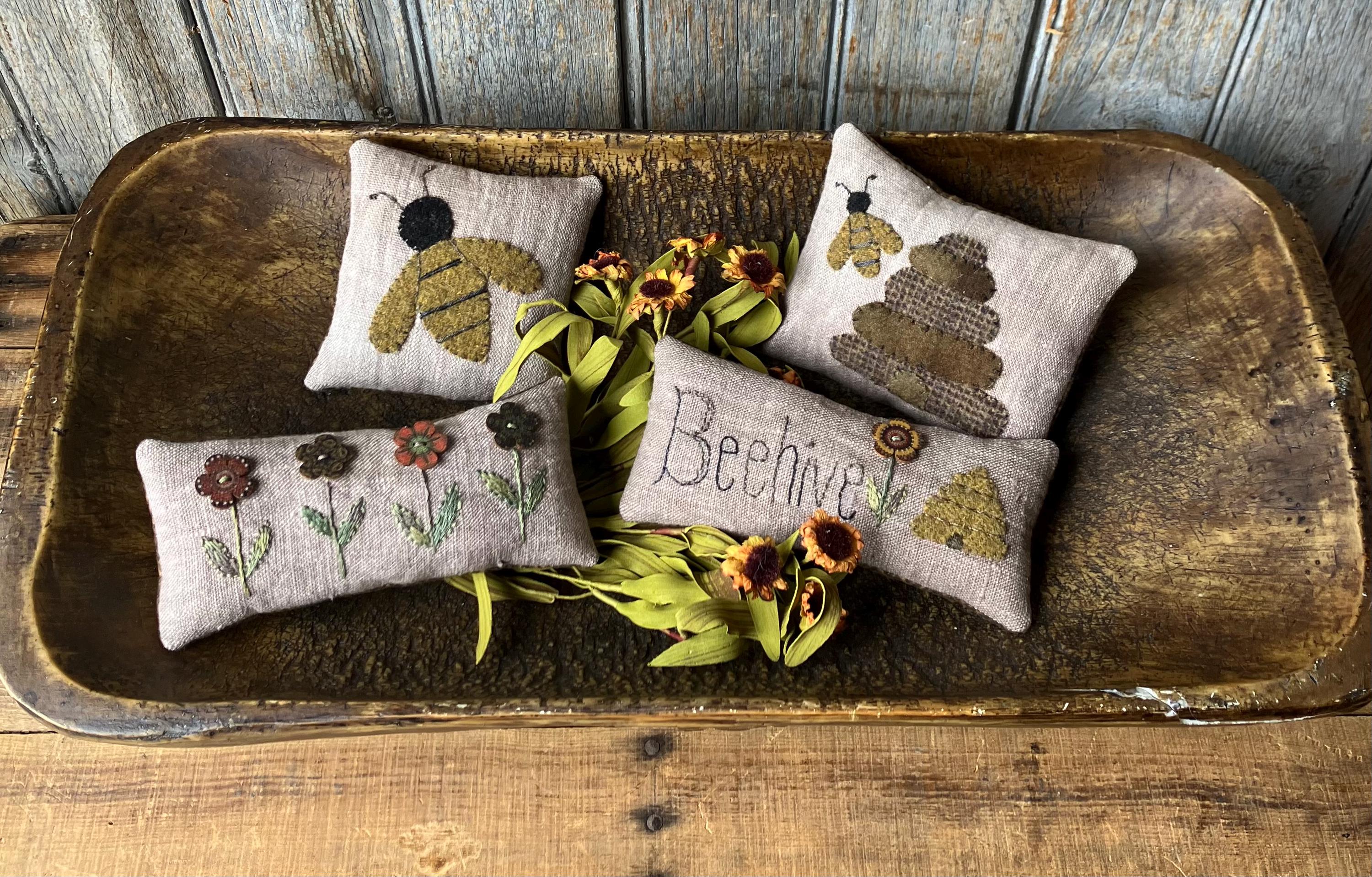 E Pattern HS110 Flower Bee Bowl Fillers Embroidery Wool Applique - Etsy