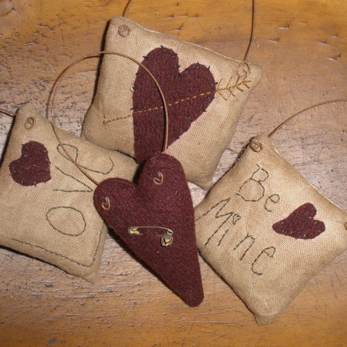 E-pattern Primitive Valentine Ornaments Sewing Pattern Bowl - Etsy