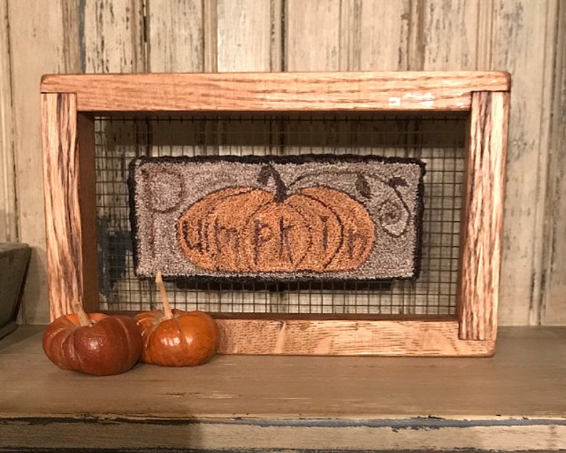 PN282 Pumpkin With Sifter Frame Pattern on Weavers Cloth - Etsy