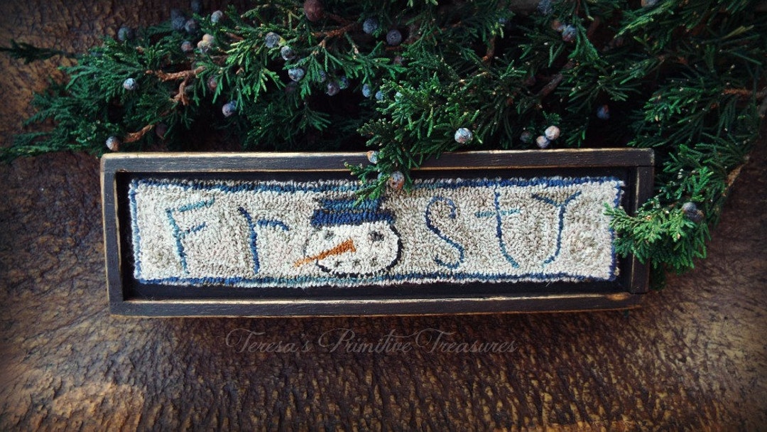 E Pattern Frosty Punch Needle - Etsy