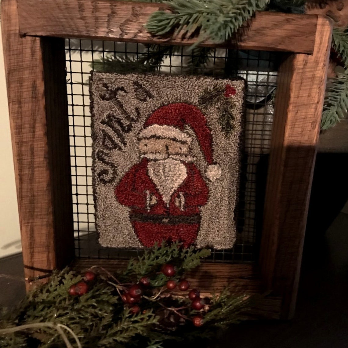 Mailed Paper Pattern PN264 Santa Punch Needle - Etsy